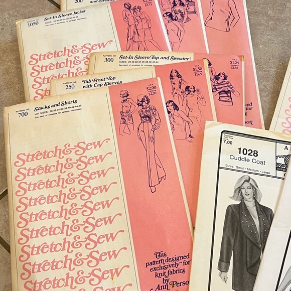 Stretch & Sew | Other | Vintage Stretch Sew Sewing Patterns Collection ...